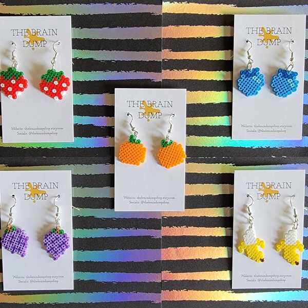 Fruit Hama Beads - Etsy UK