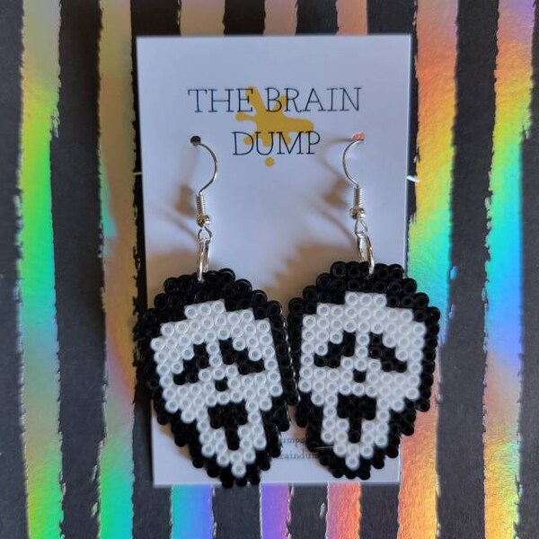 Scream Beaded Earrings - Etsy