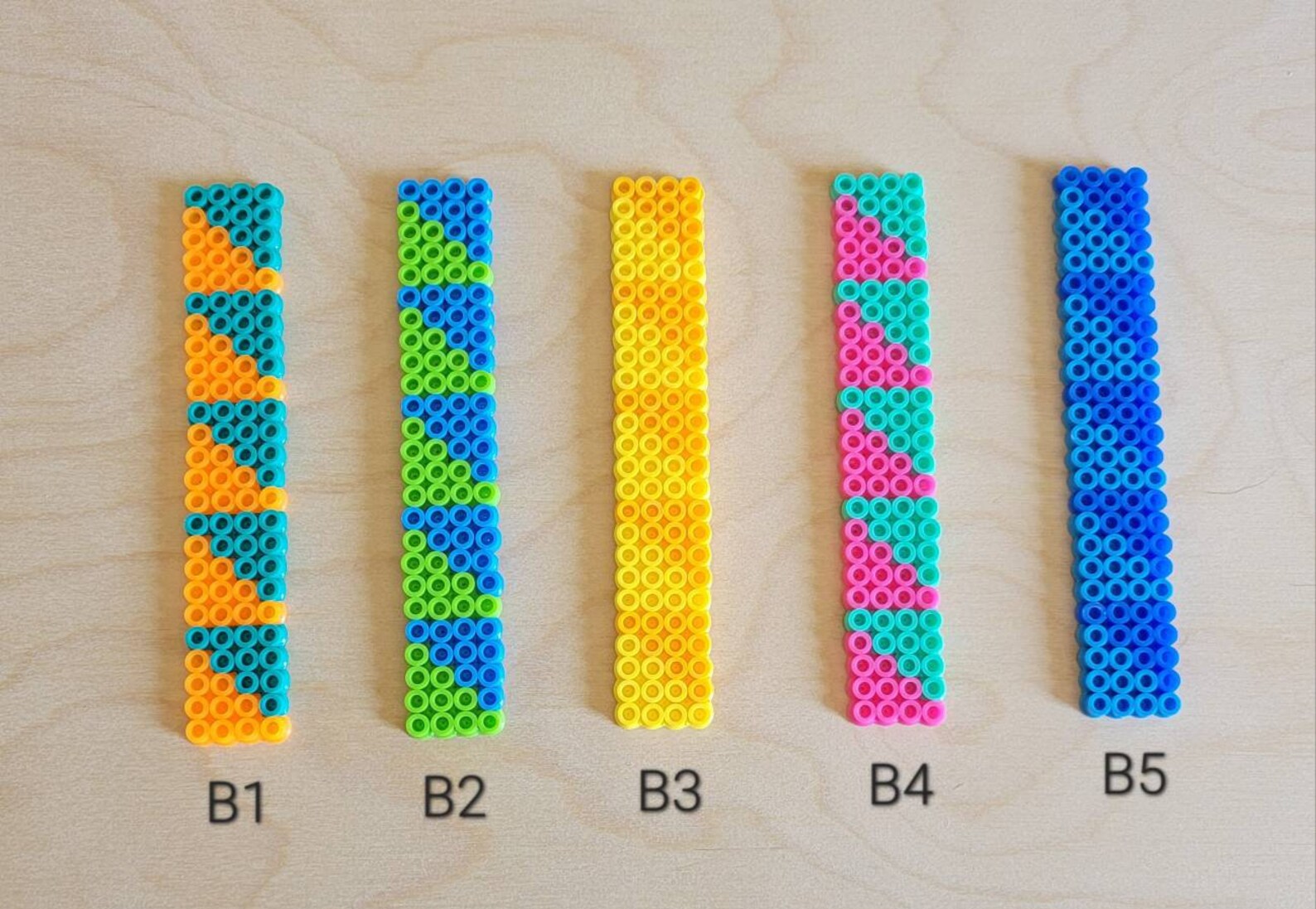 2 for 1 Cute Multicolored Perler Bookmarks Book Lover's - Etsy