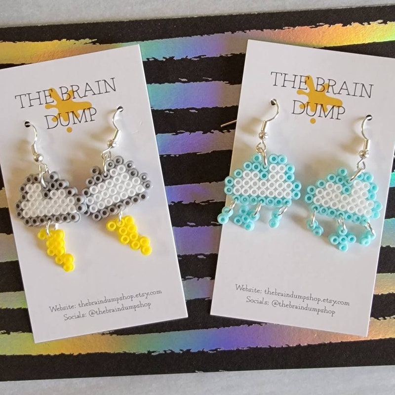 Perler Bead Earrings - Etsy