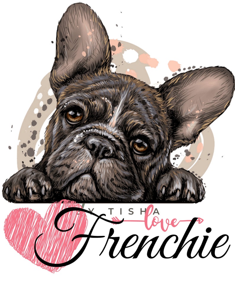 Frenchie Bulldog Sublimation - Etsy