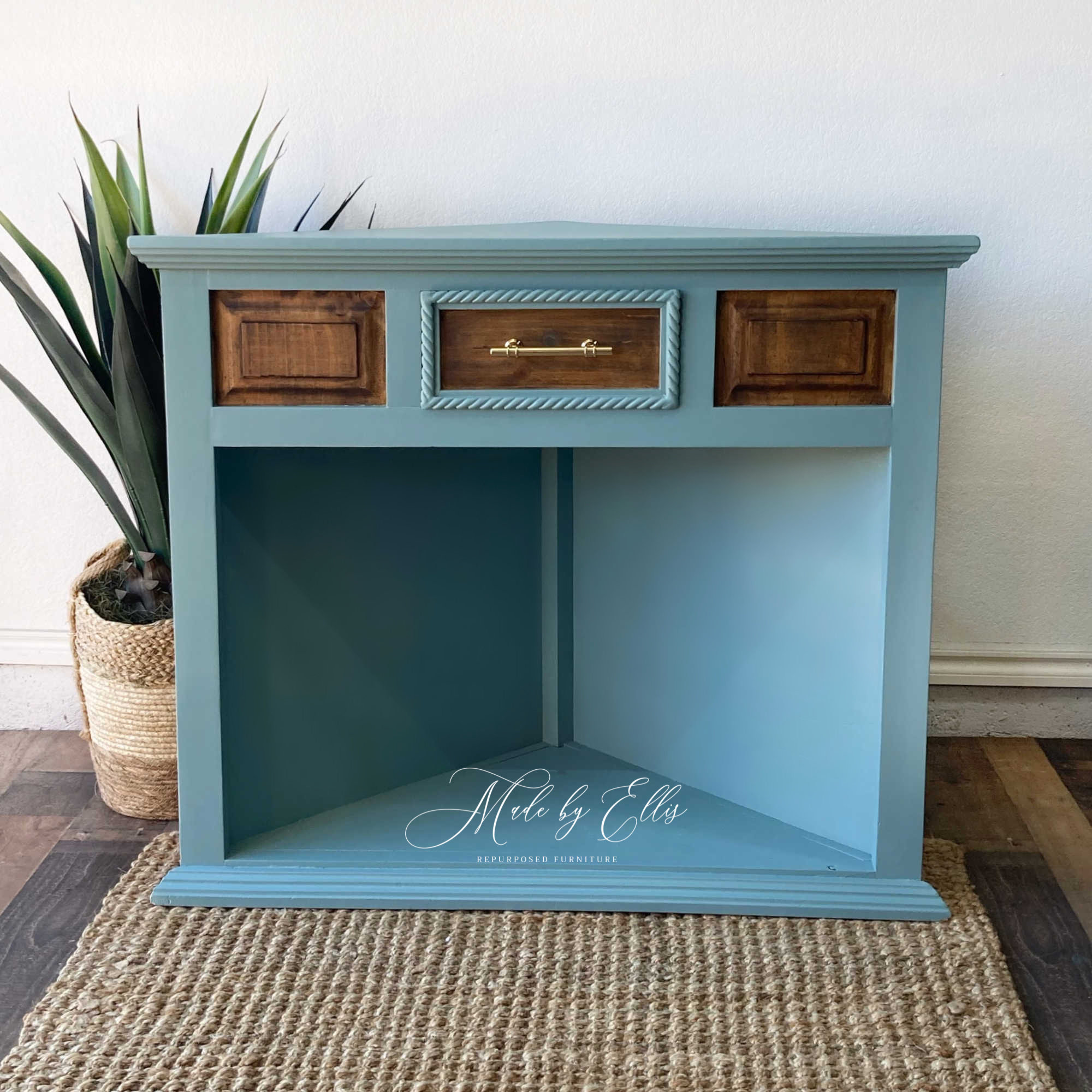 Sold SAMPLE PIECE ONLY Corner Accent Table, Unique Corner Table - Etsy