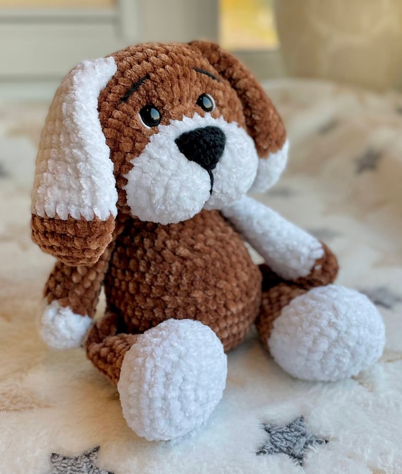 Dog Crochet Pattern ENG Pdf/crochet Stuffed Animal Amigurumi Dog Toy ...