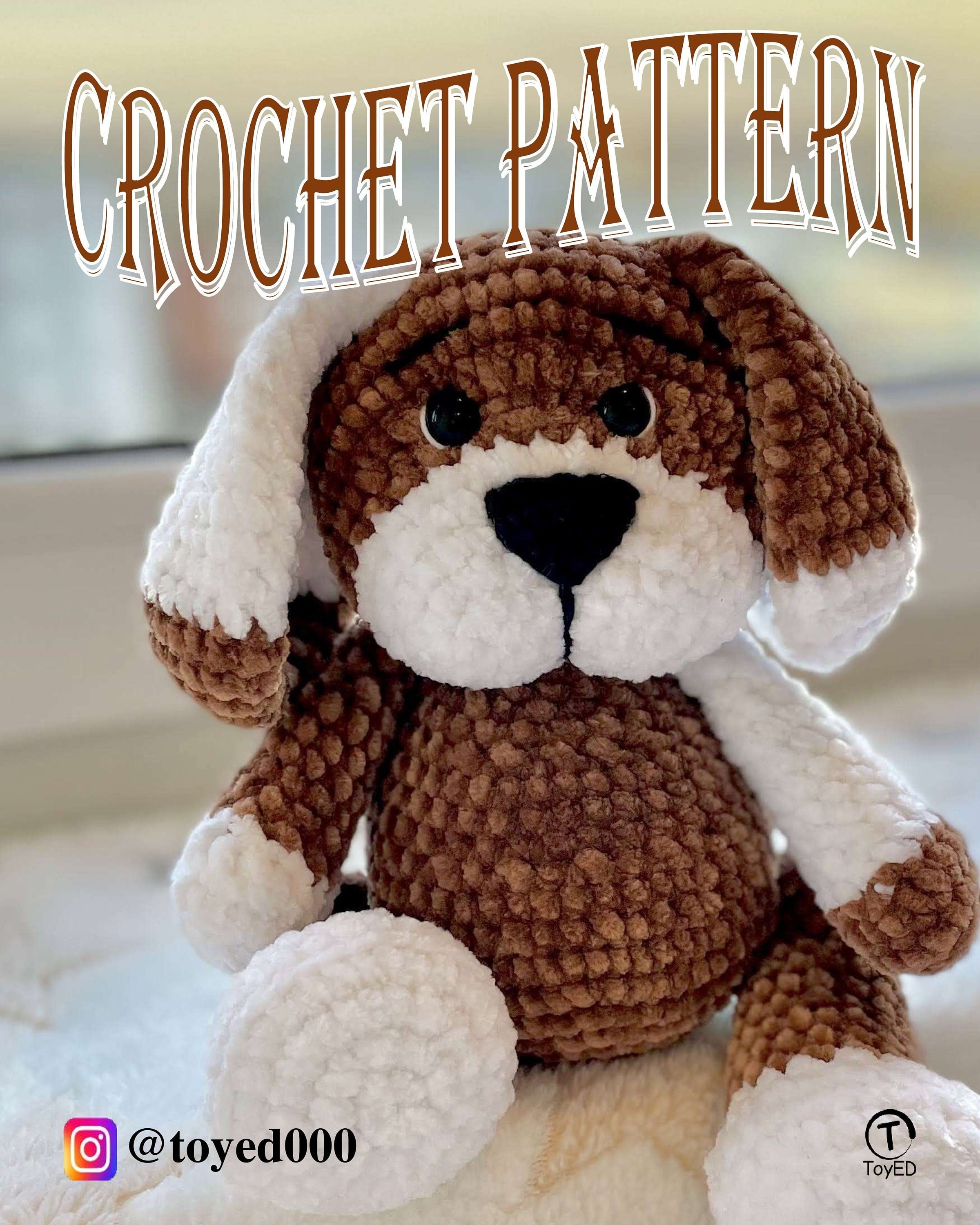 Dog Crochet Pattern ENG Pdf/crochet Stuffed Animal Amigurumi - Etsy