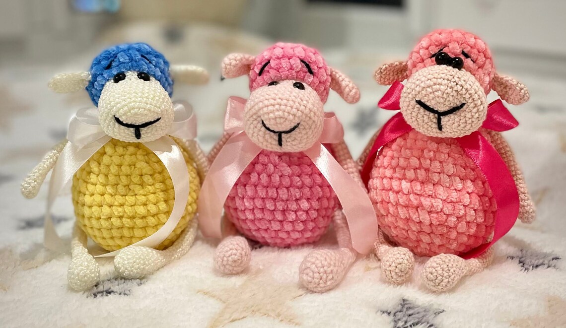Sheep Crochet Pattern ENG PDF Crochet Animal Pattern Crochet Stuffed ...