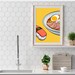 Ramen Bowl and Sushi Food Instant Wall Art, Printable Kitchen Wall ...