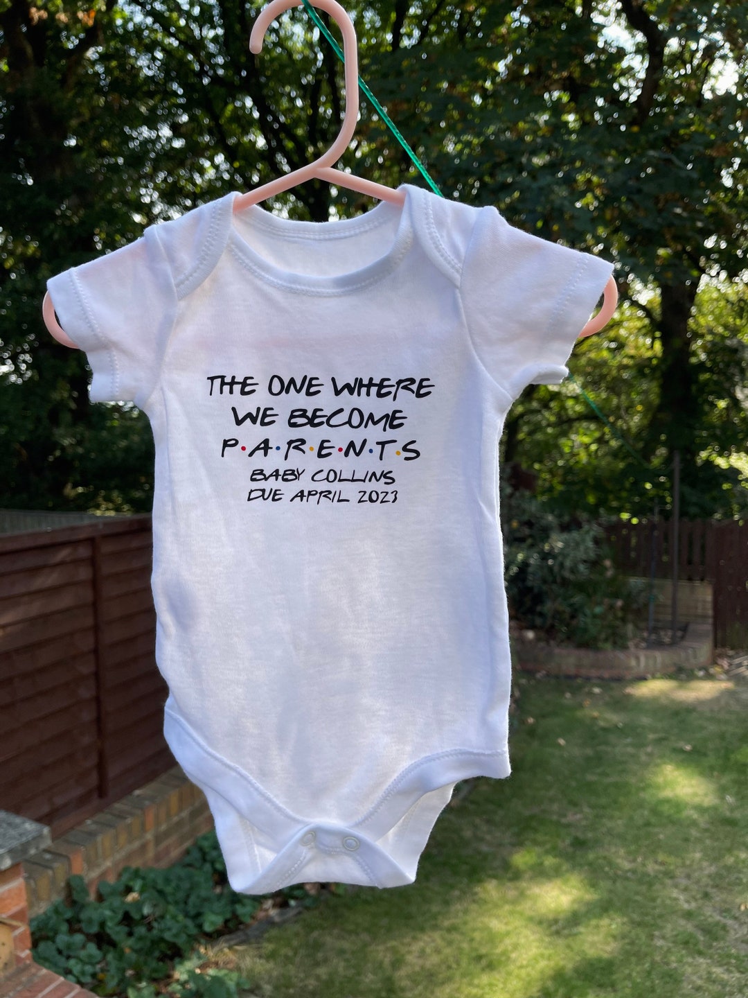 Friends Themed Baby Announcement Vest - Etsy