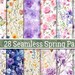 28 Spring Wildflowers Digital Seamless Paper, Floral Pages Pack,journal ...