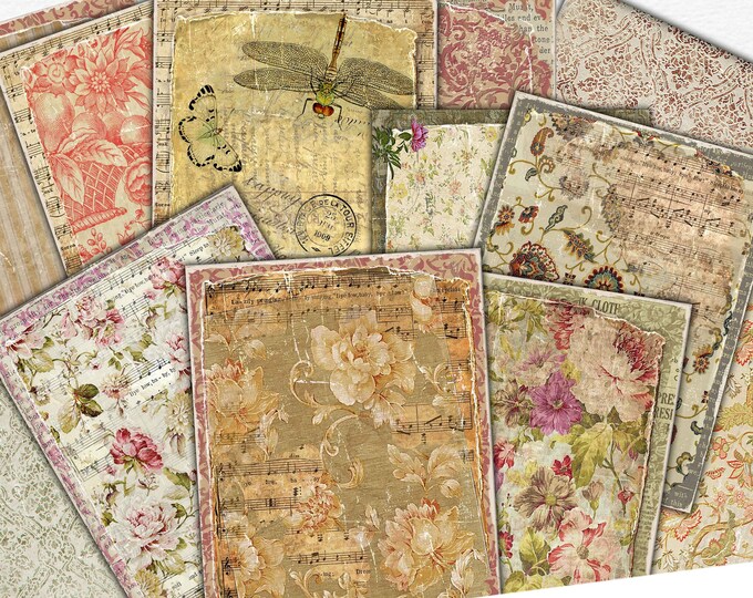 Vintage Writing Paper, Decorative Pages, Wrapping Paper, Scrapbook ...