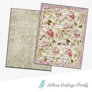 Vintage Writing Paper, Decorative Pages, Wrapping Paper, Scrapbook ...