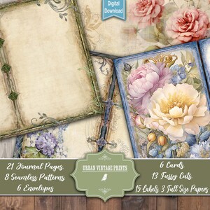 Naturalist, Flora,flowers,botanical, Nature,herbal,digital Cards ...