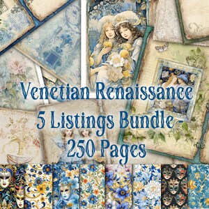 Venetian Renaissance 250 Pages Bundle, Digital,printable Download ...