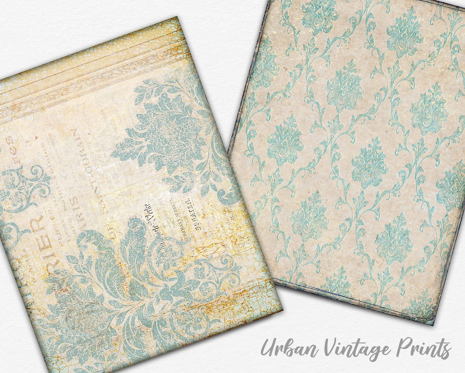 Vintage Writing Paper Pack, Decorative Paper Pack, Printable Paper Pack ...