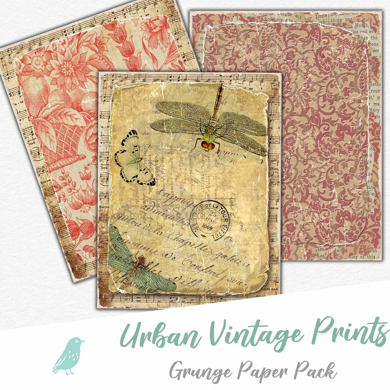 Vintage Writing Paper, Decorative Pages, Wrapping Paper, Scrapbook ...
