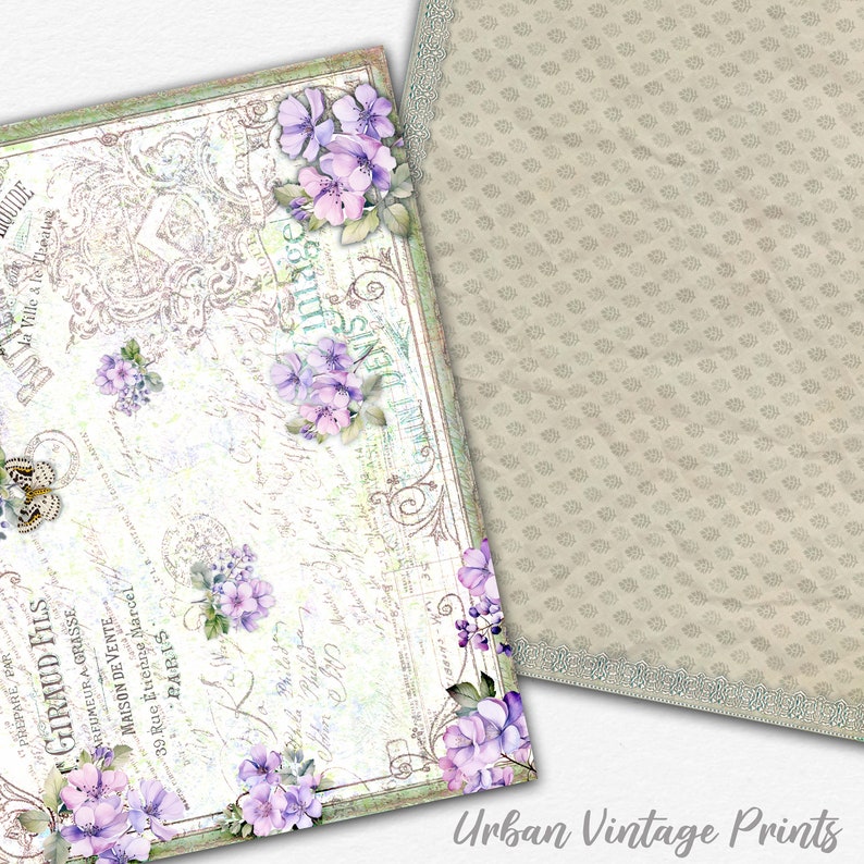 Vintage Writing Paper Pack Decorative Paper Pack Printable - Etsy