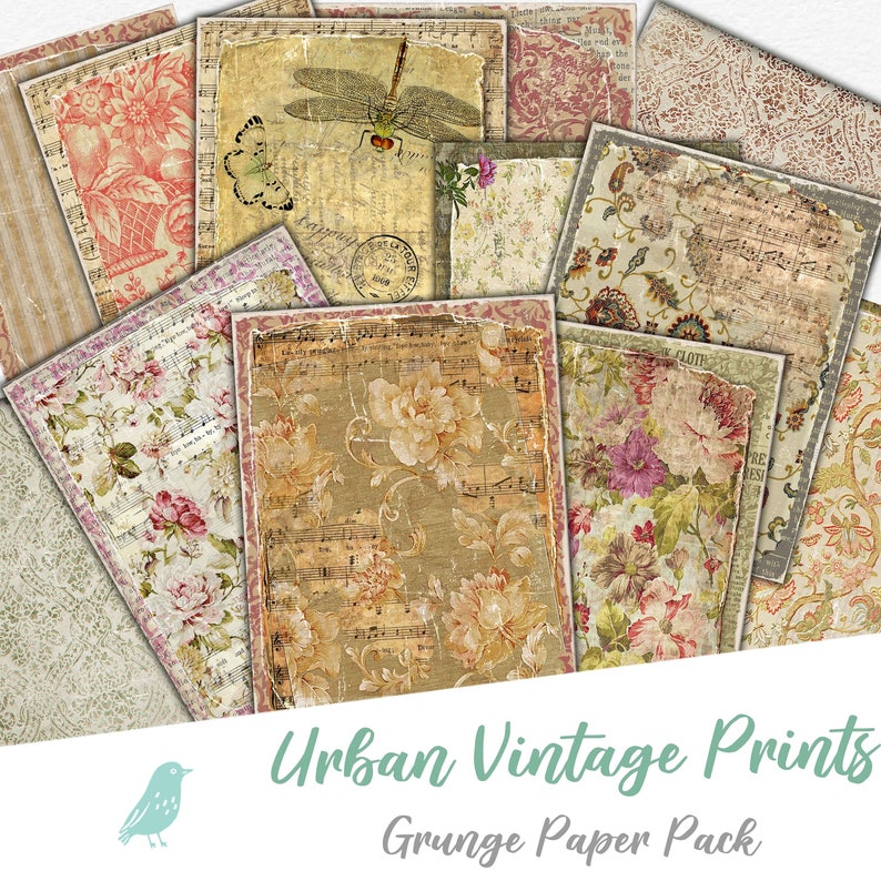 Vintage Writing Paper, Decorative Pages, Wrapping Paper, Scrapbook ...