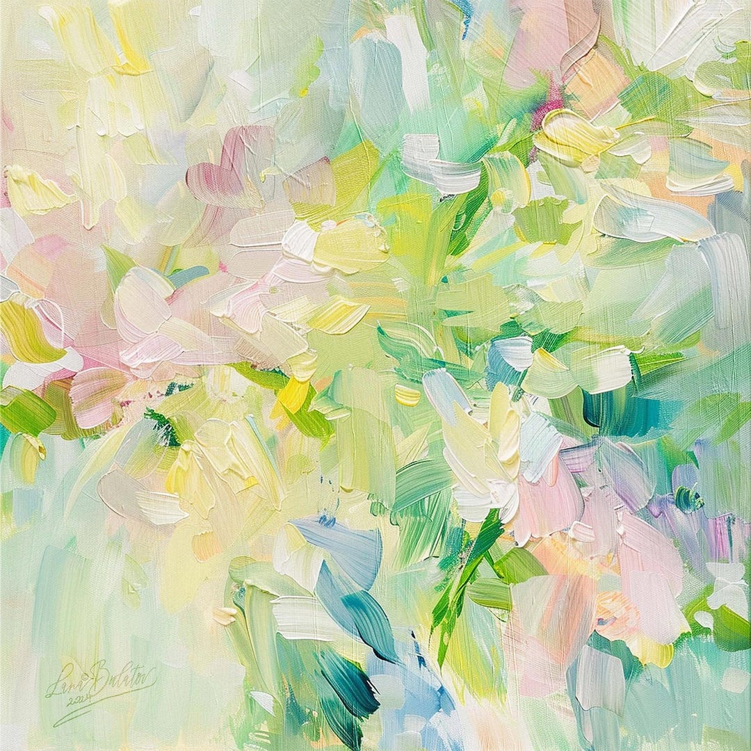 Large Art Abstract Print Shipped Colorful Painting, Large Textured Art ...