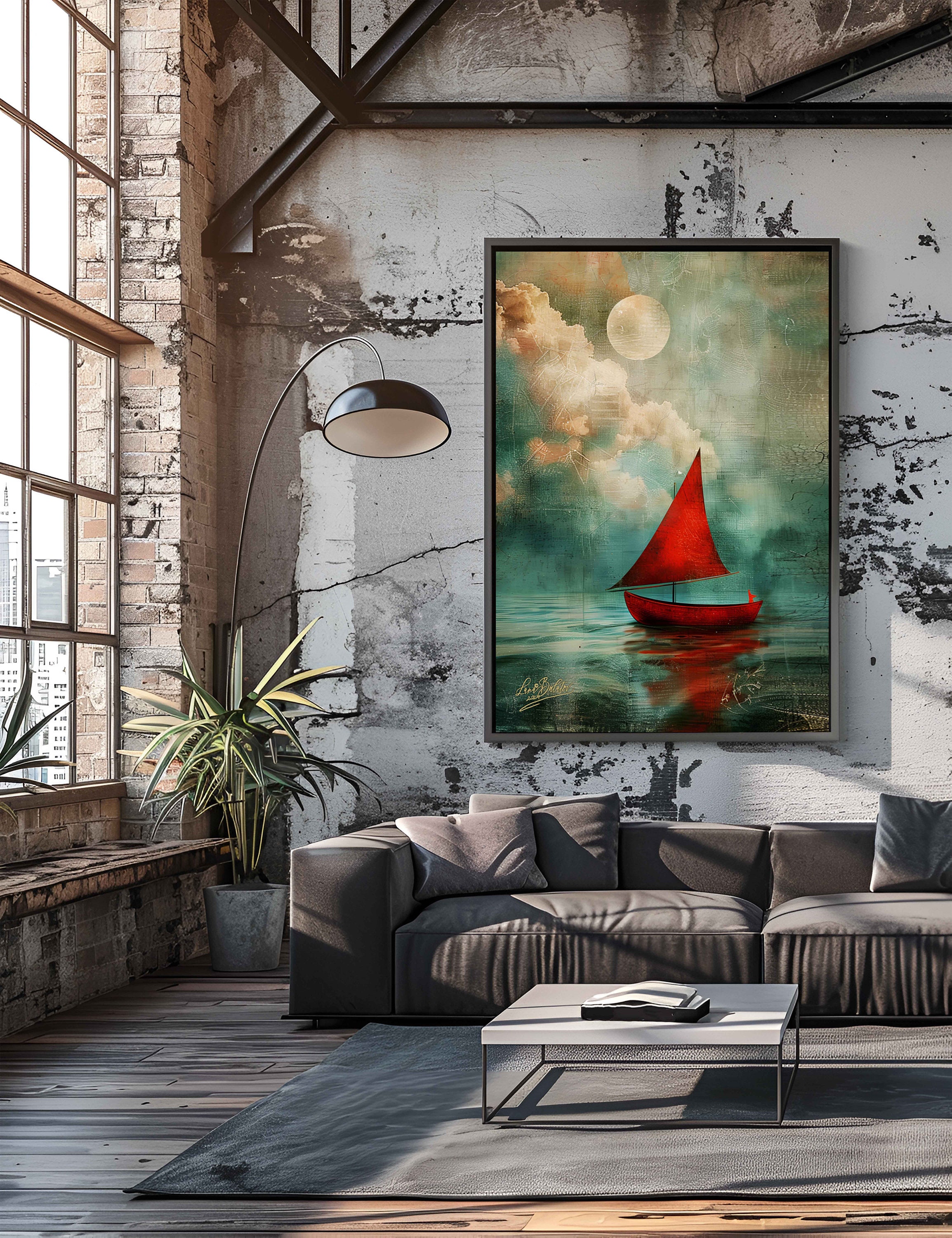 Large Art Print, Colorful Abstract Painting, Large Textured Art Gift ...