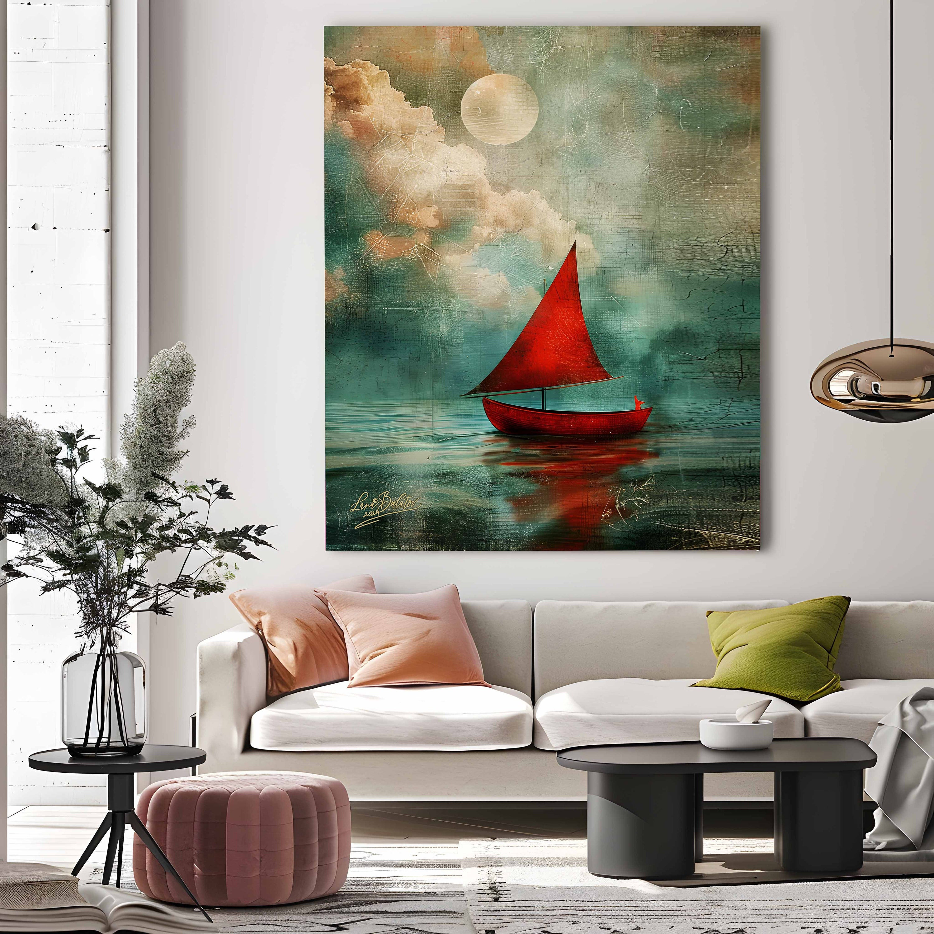 Large Art Print, Colorful Abstract Painting, Large Textured Art Gift ...