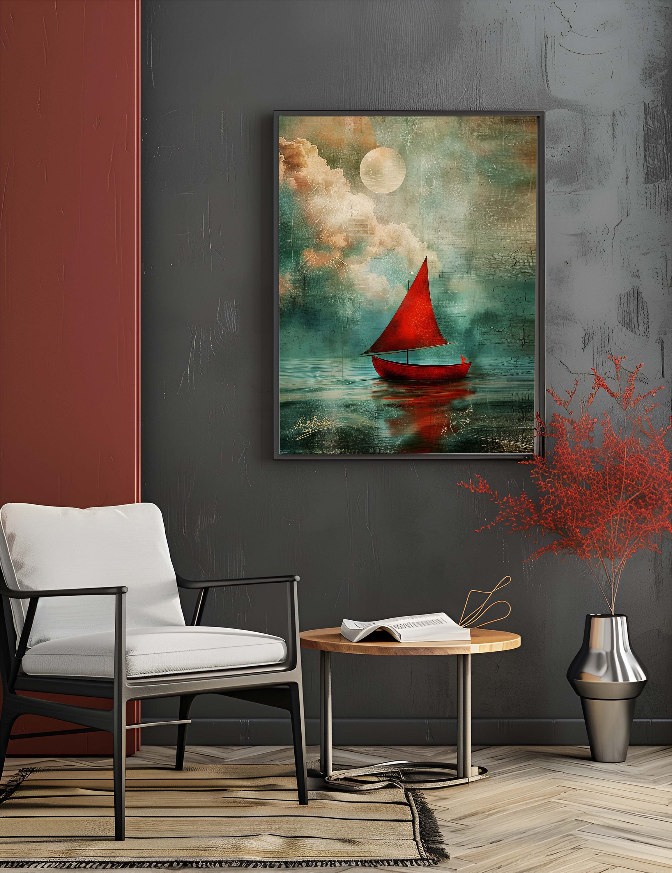 Large Art Print, Colorful Abstract Painting, Large Textured Art Gift ...