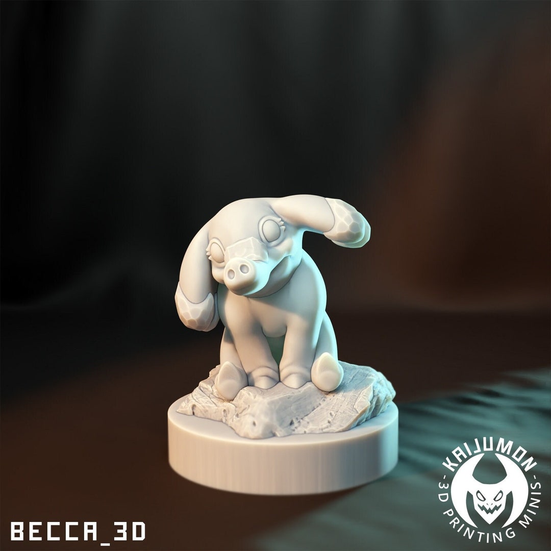 Elephant Calf Kaiju Kaijumon Dnd 3D Resin Printed RPG Pathfinder ...