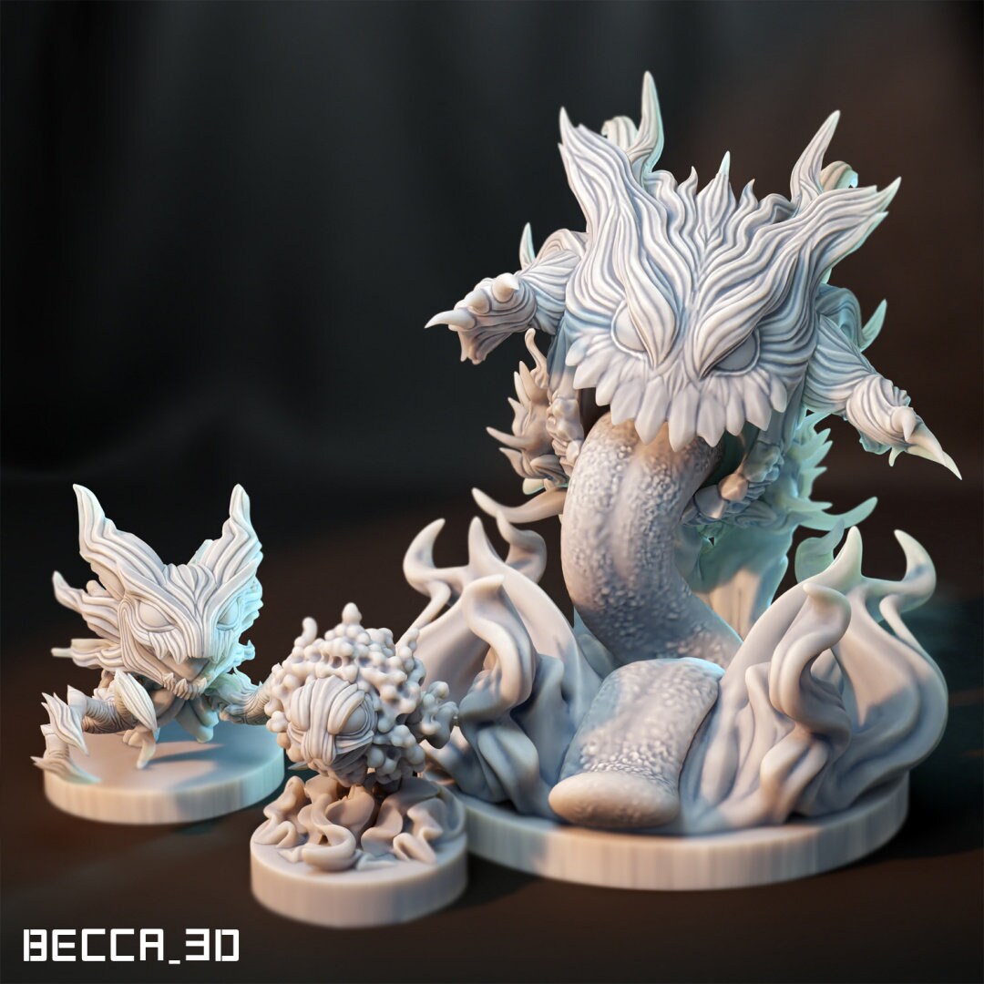 Kaijumon Poison Ghost • Kaijumon • Dnd • 3D Resin Printed • RPG ...