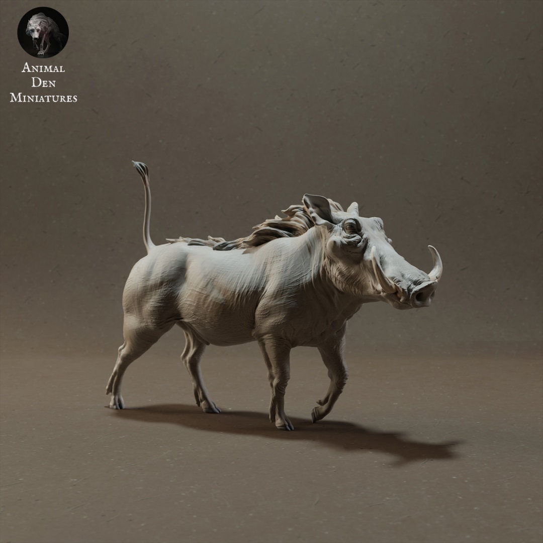 Warthog Unpainted Animal Den Miniatures Dnd 3D Resin - Etsy