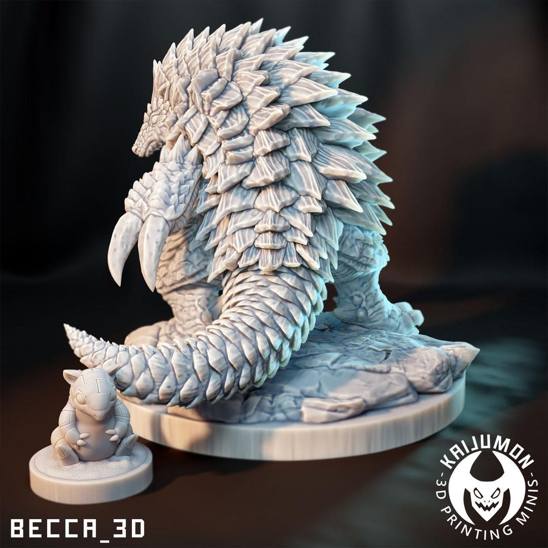 Kaijumon Pangolin • Kaijumon • Dnd • 3D Resin Printed • RPG ...