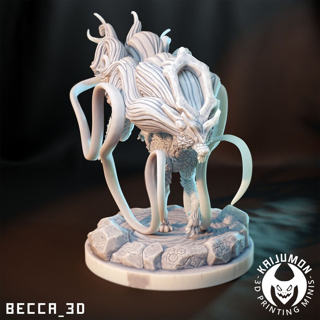 Legendary Water Beast Kaijumon Dnd 3D Resin Printed RPG Pathfinder ...