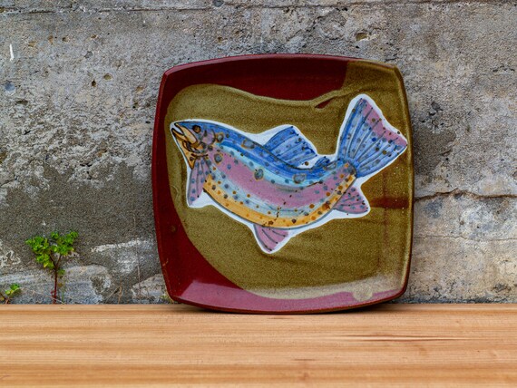 Handmade Square Ceramic Platter Serving Tray Fruit Platter - Etsy