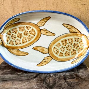 Handmade Oval Turtle Platter With Hand-sculpted Turtle Head - Etsy