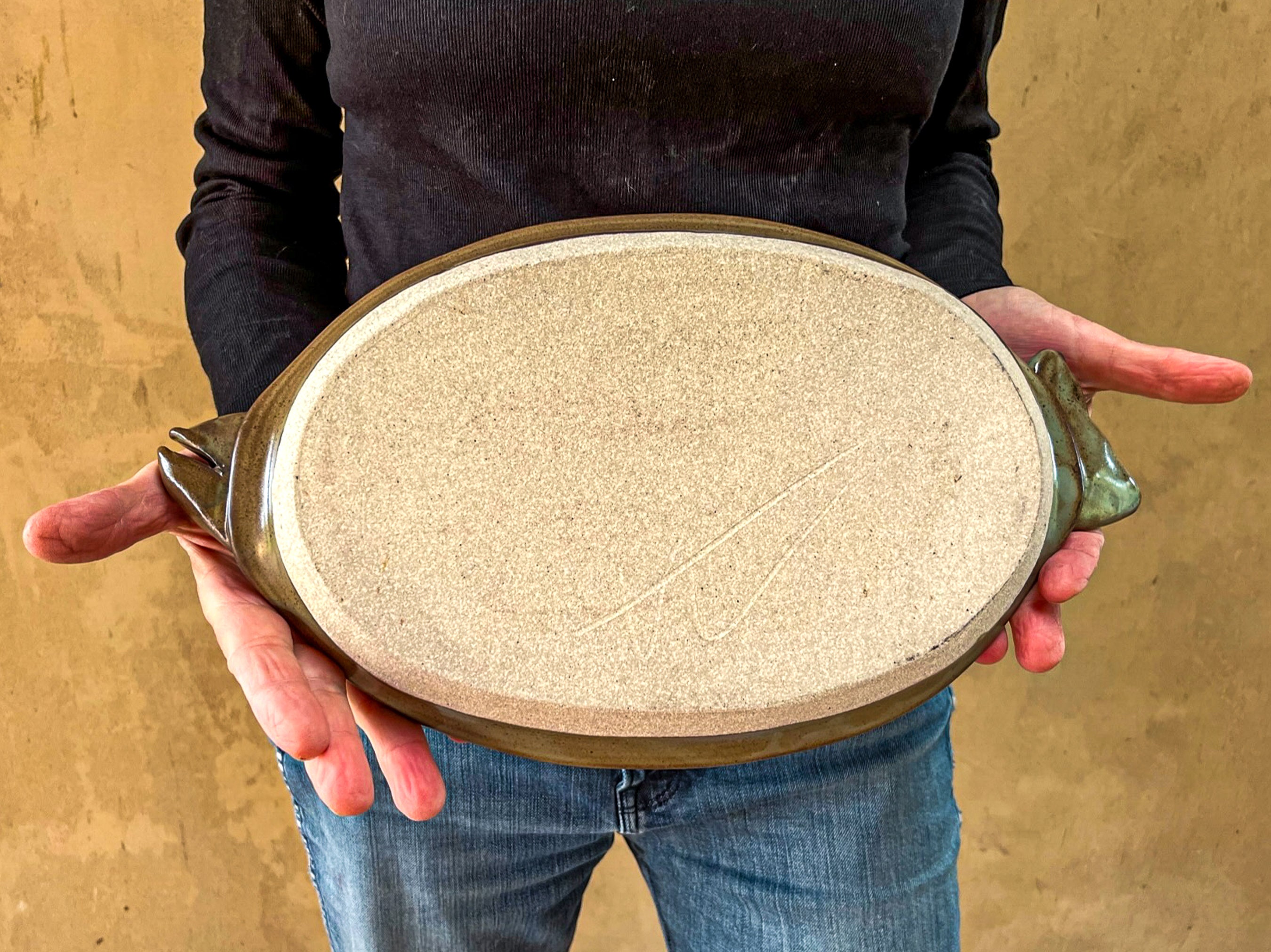 Handmade Oval Fish Platter With Hand-sculpted Fish Head and Tail 15l - Etsy