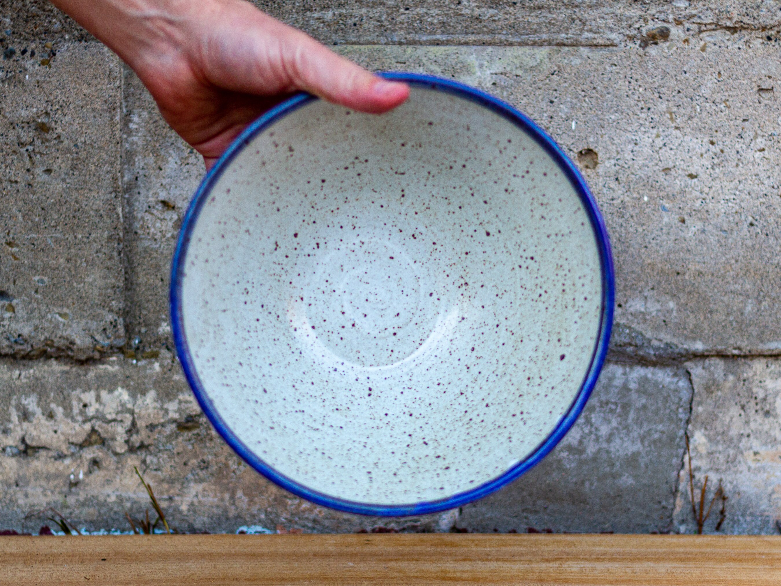 Handmade Ceramic Bowl With Geometric Pattern 9in Diameter Soup Bowl ...