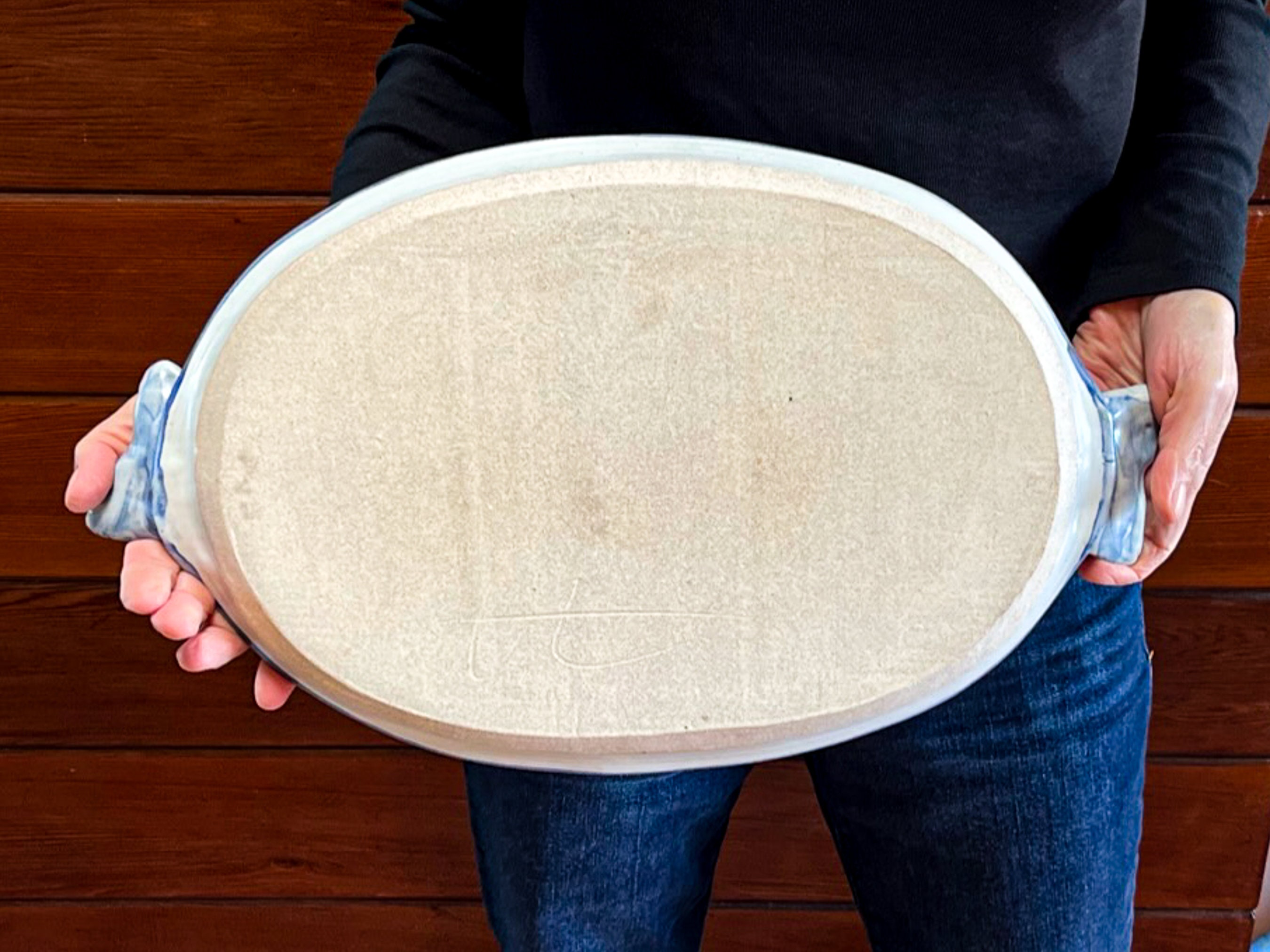 Handmade Oval Fish Platter With Hand-sculpted Fish Tails 18l - Etsy