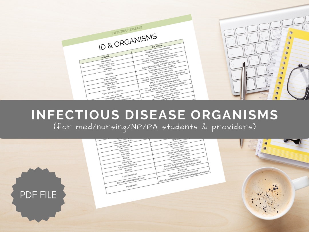 Infectious Disease Reference Sheet, NCLEX Study Guide, Medical Notes ...