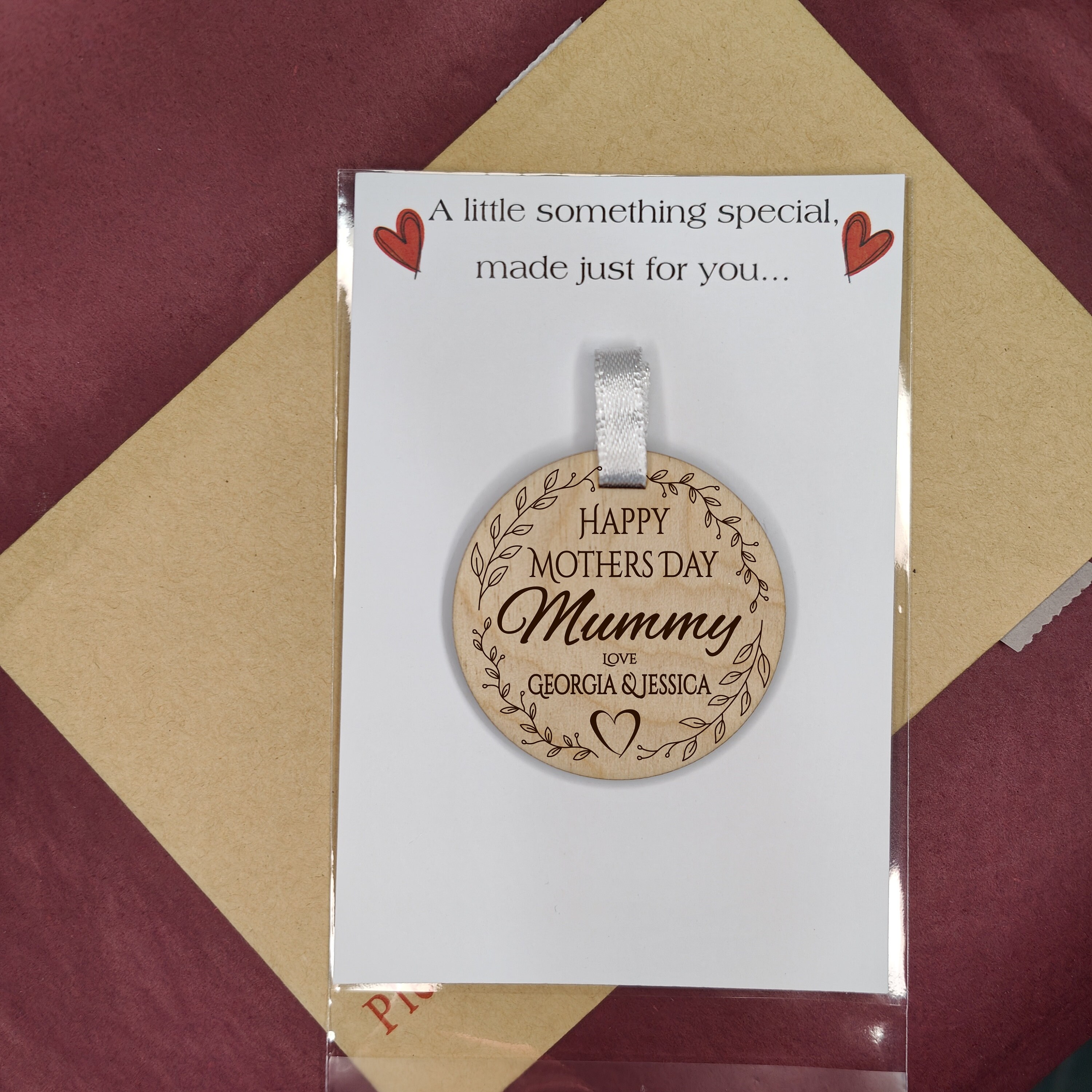 Personalised Mothers Day Gift Tag Label Flowers Pick You for Mum ...