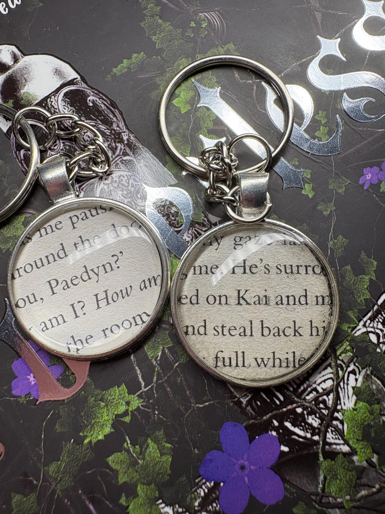 Powerless Character Book Page Keychain - Etsy