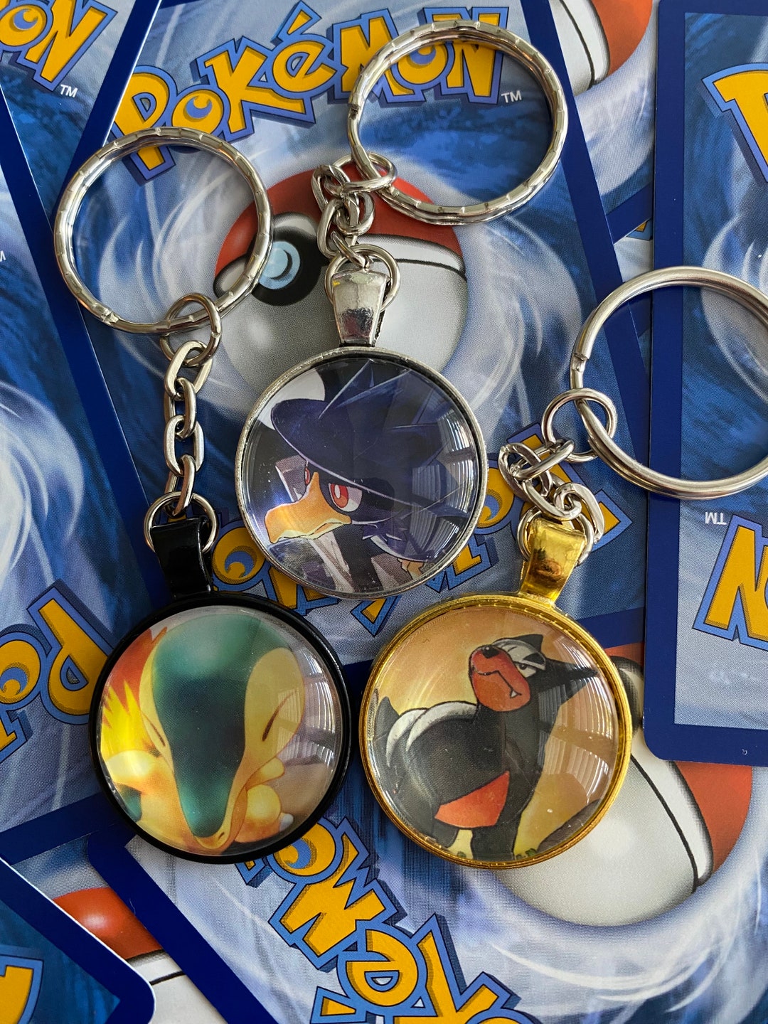 Pokemon TCG Johto Gold/silver/crystal Keyring/keychain - Etsy
