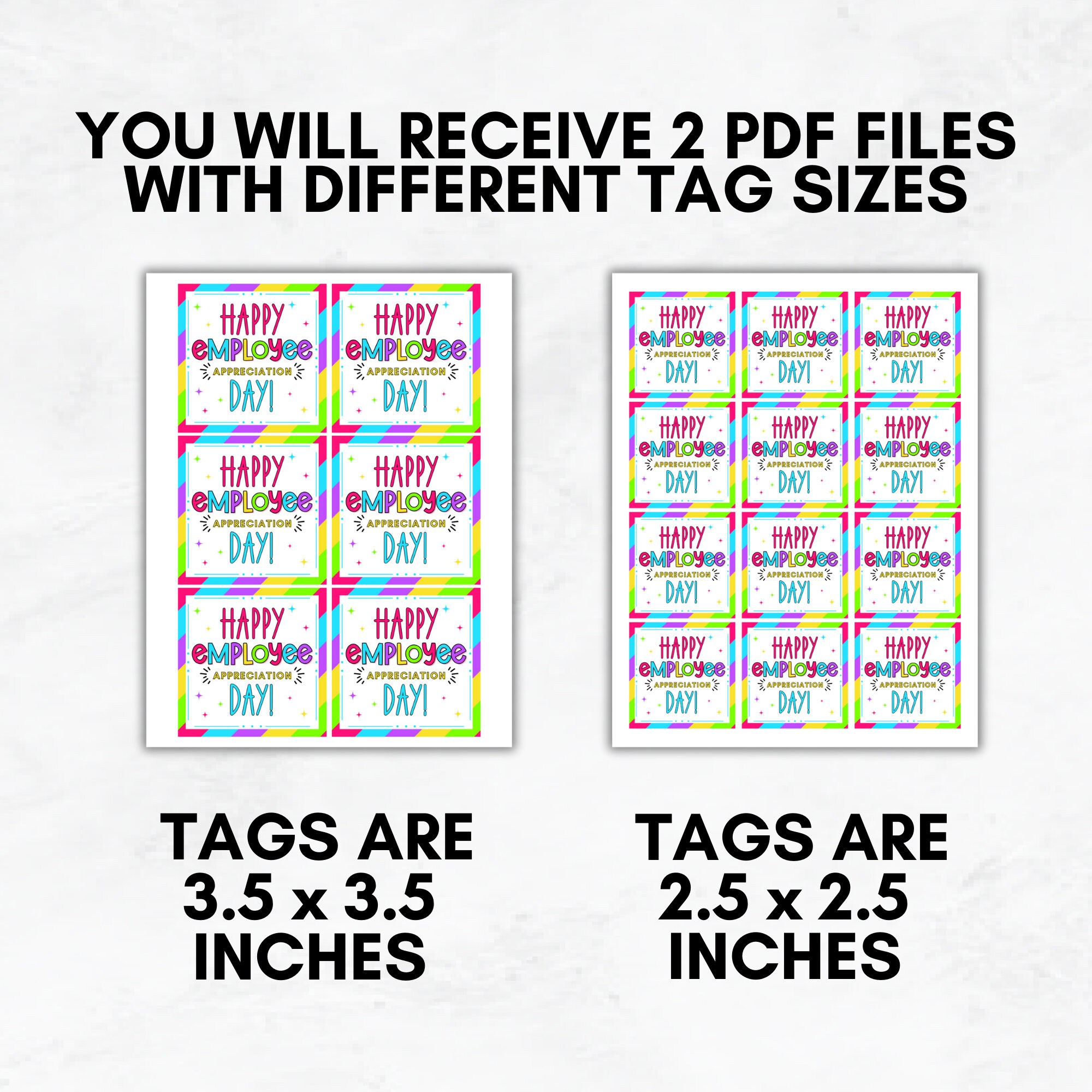 Employee Appreciation Day Printable Tag Happy Employee Appreciation Day ...