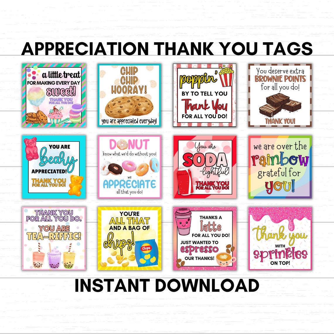 Employee Appreciation Teacher Appreciation Snacks Treats Sweets Thank ...