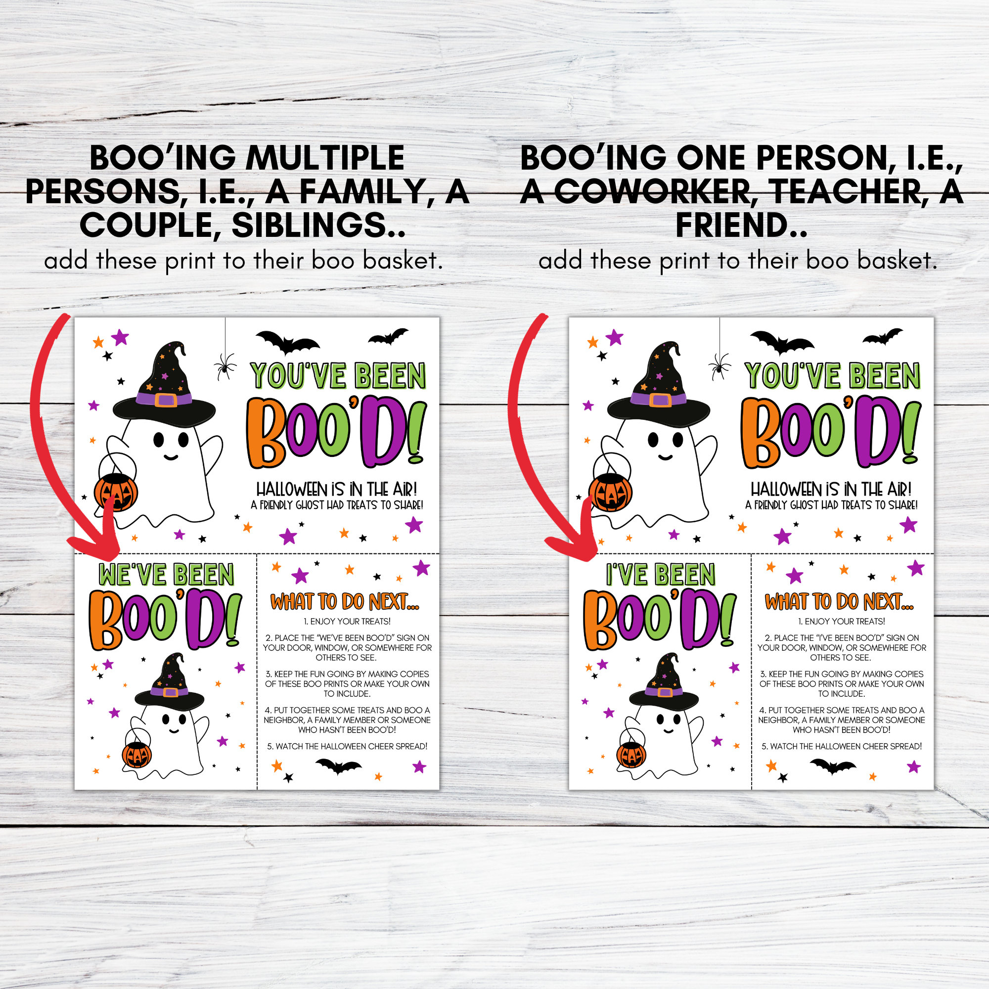 You've Been Boo'd Printable Halloween Boo Basket Sign Basket Idea ...