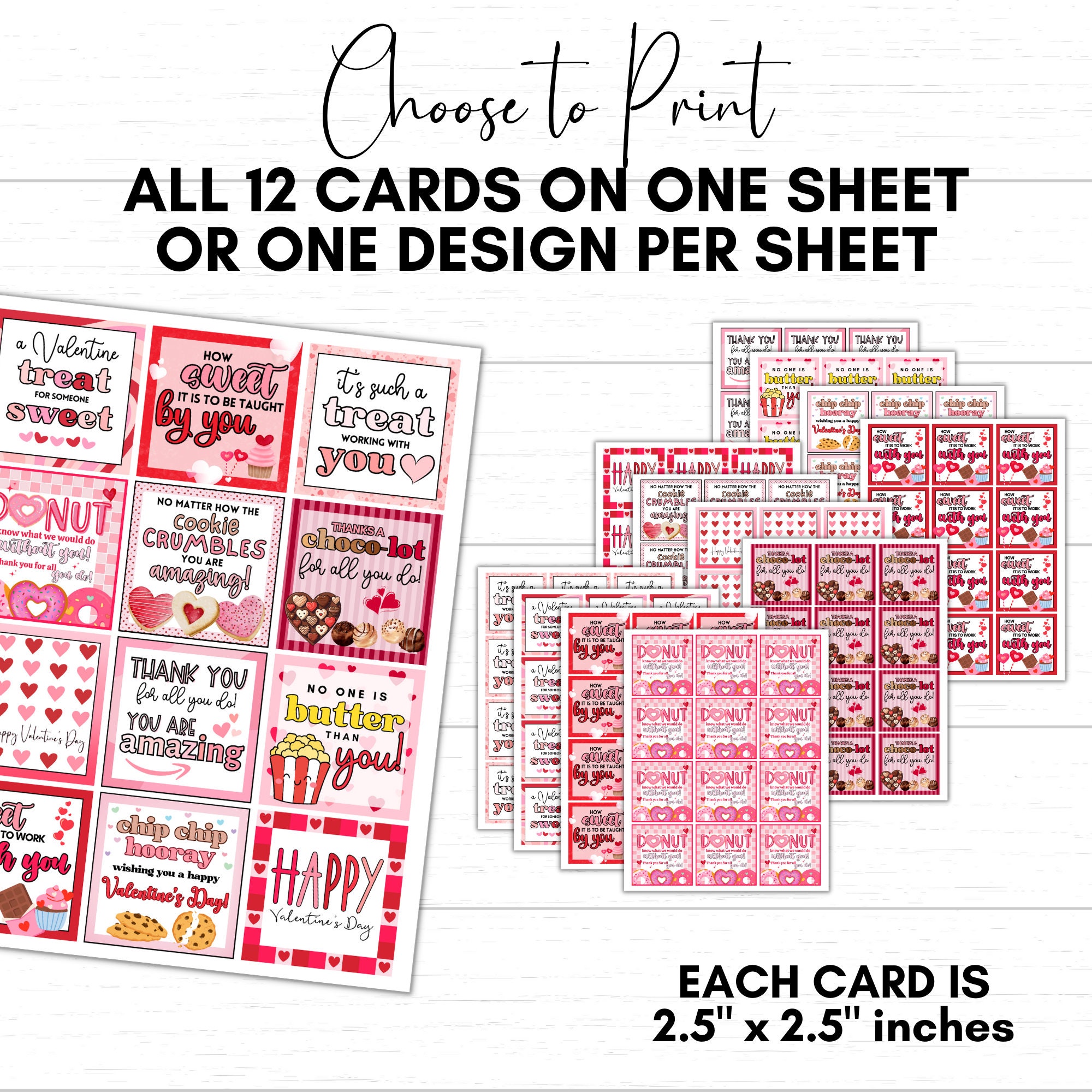 Valentine Appreciation Gift Tags, Teacher Appreciation Employee ...