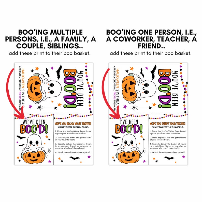 You've Been Boo'd Printable Halloween Sign Boo Basket Idea Booed Sign ...