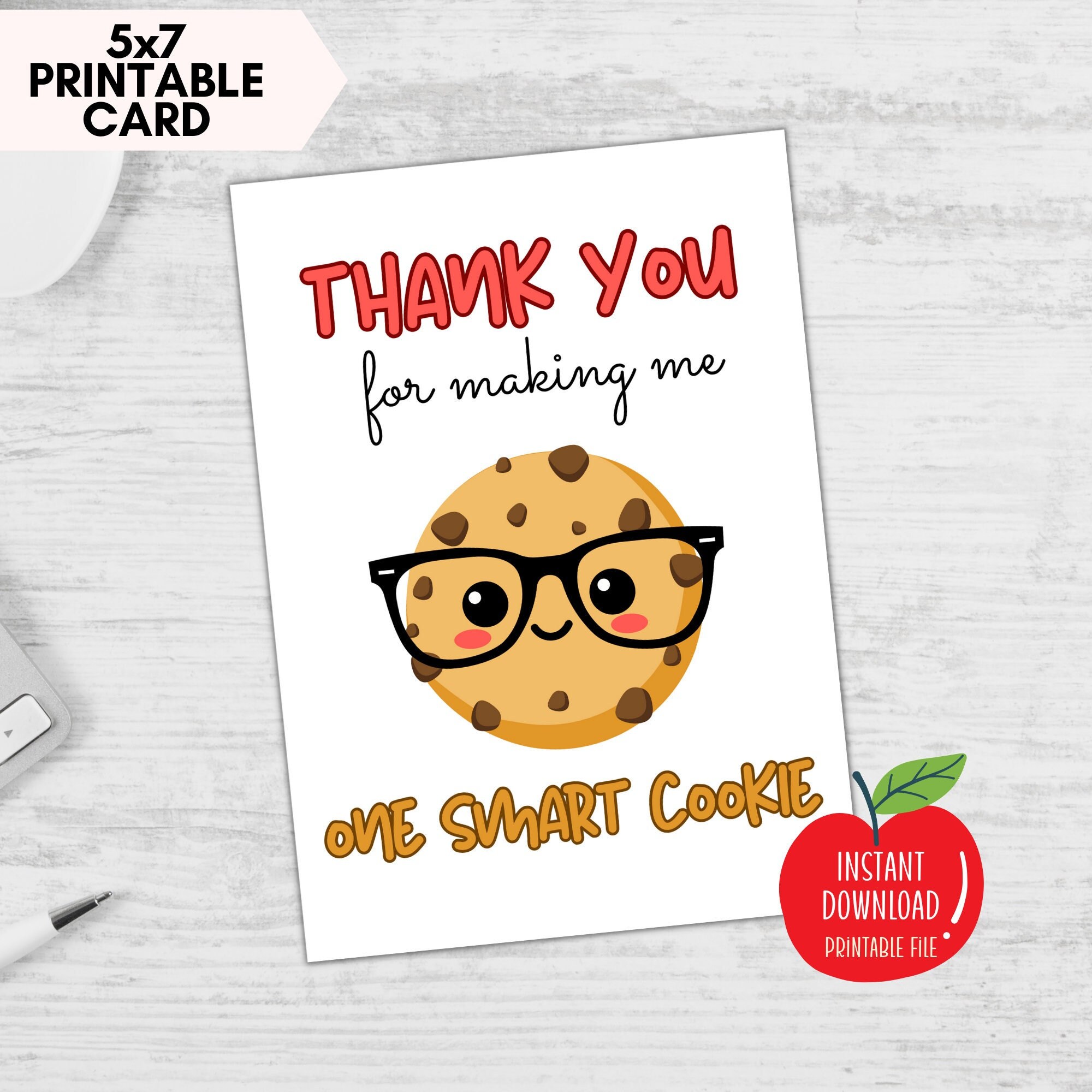 Last Day of School Teacher Appreciation Printable Card Thank You Gift ...