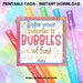 End of School Year Bubble Tags Classmate Gifts Summer Vacation Bubbles ...