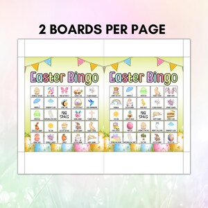 Easter Bingo Printable Bingo Cards 30 Unique Bingo Cards for Easter for ...