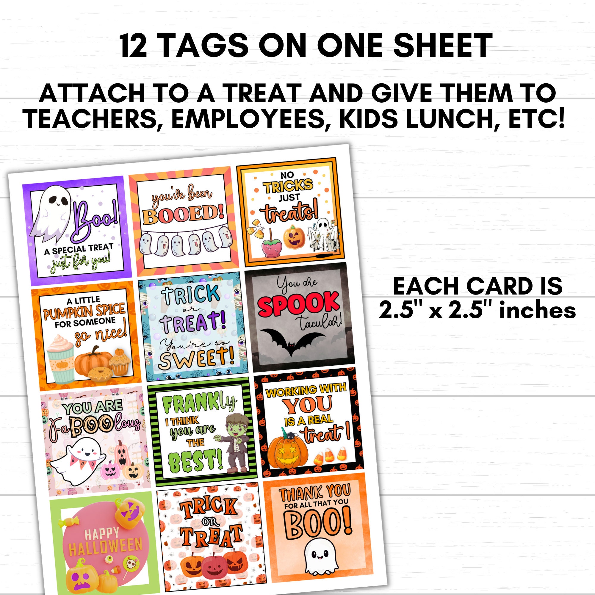 Halloween Appreciation Tags Teacher Appreciation Employee Appreciation ...