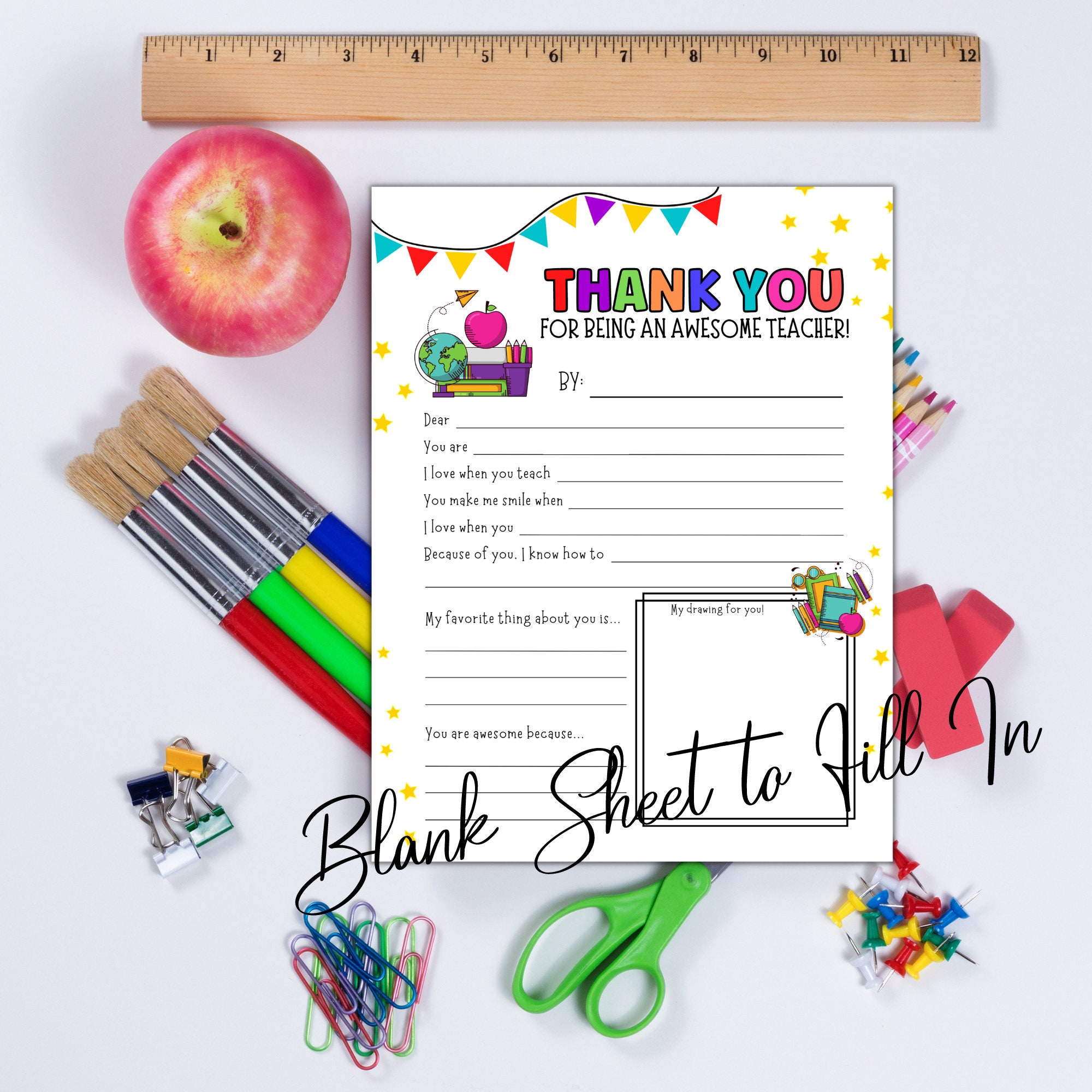 Teacher Appreciation Printable Thank You Teacher Appreciation Week ...