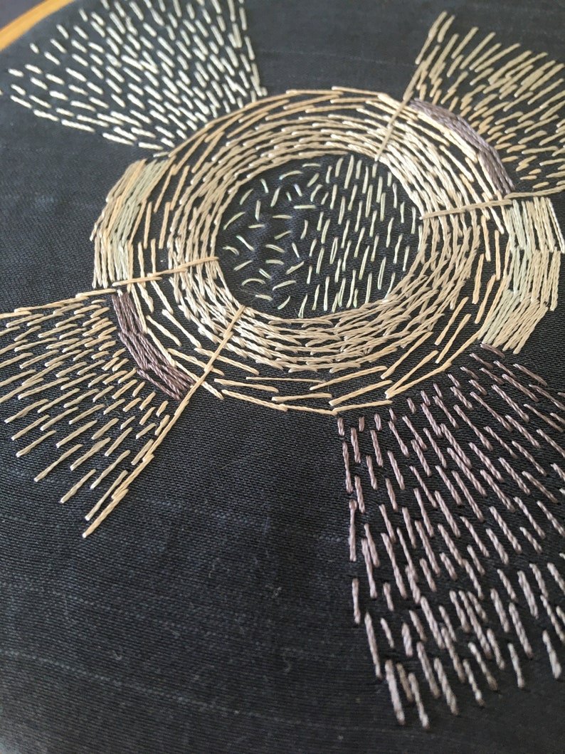 Blue Moon, Embroidery Artwork - Etsy