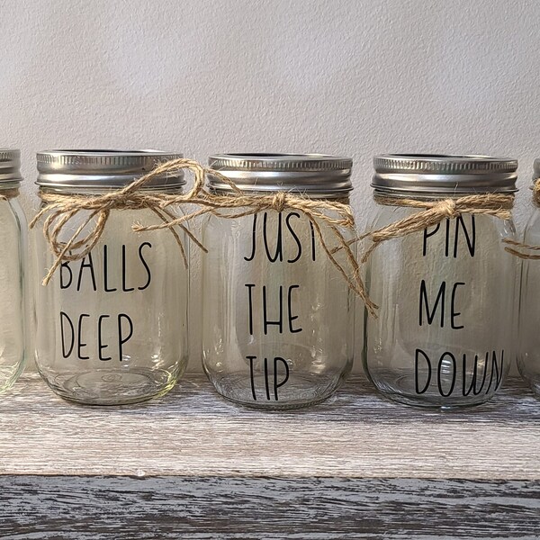 Funny Bathroom Jars - Etsy